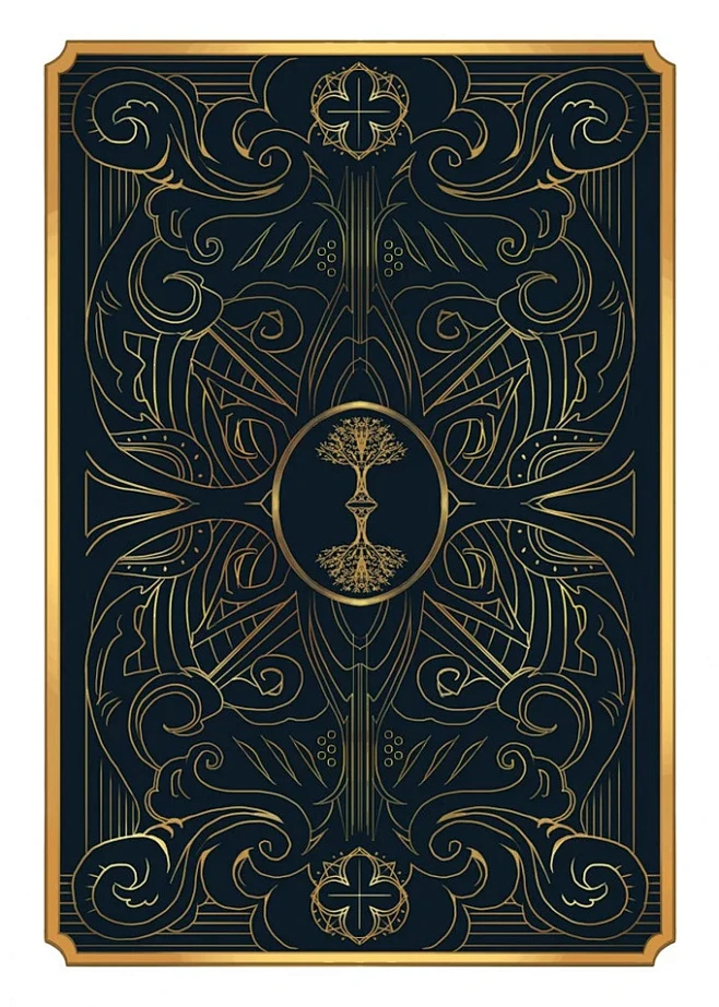 FourSeasons_CardBack - 最大扑克牌 -大作-花瓣网