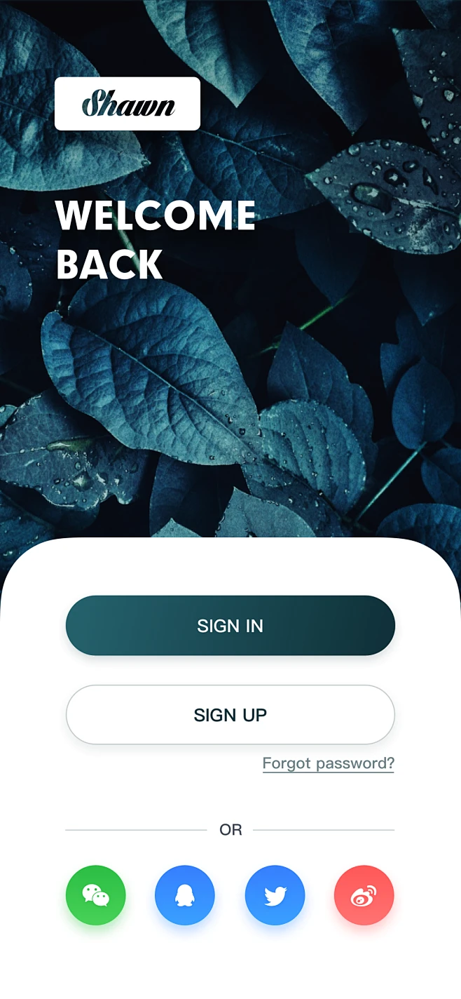 12登录注册页软件appUI界面UI设计小程序-花瓣网