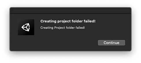 Creating Project Folder Failed (Cannot load projects) : Hello, I am a ...