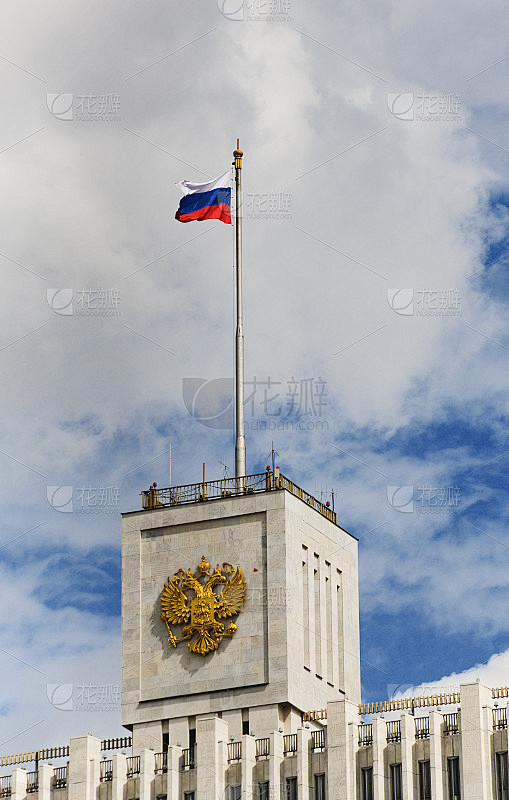 俄罗斯联邦国旗和国徽