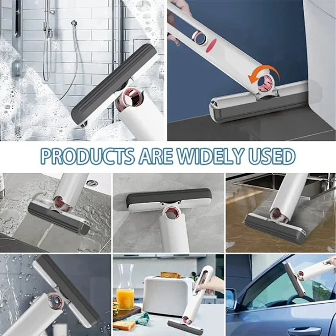 Upgraded Mini Squeeze Mop Multifunctional Handheld Cleaning Mop Desk ...