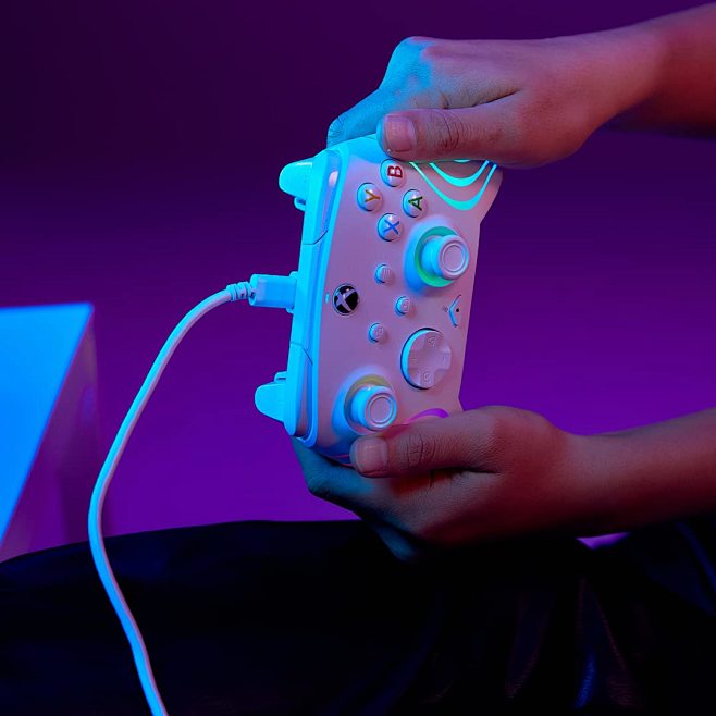 Amazon.com: PDP Gaming Afterglow™ Wave Enhanced Wired Controller for ...