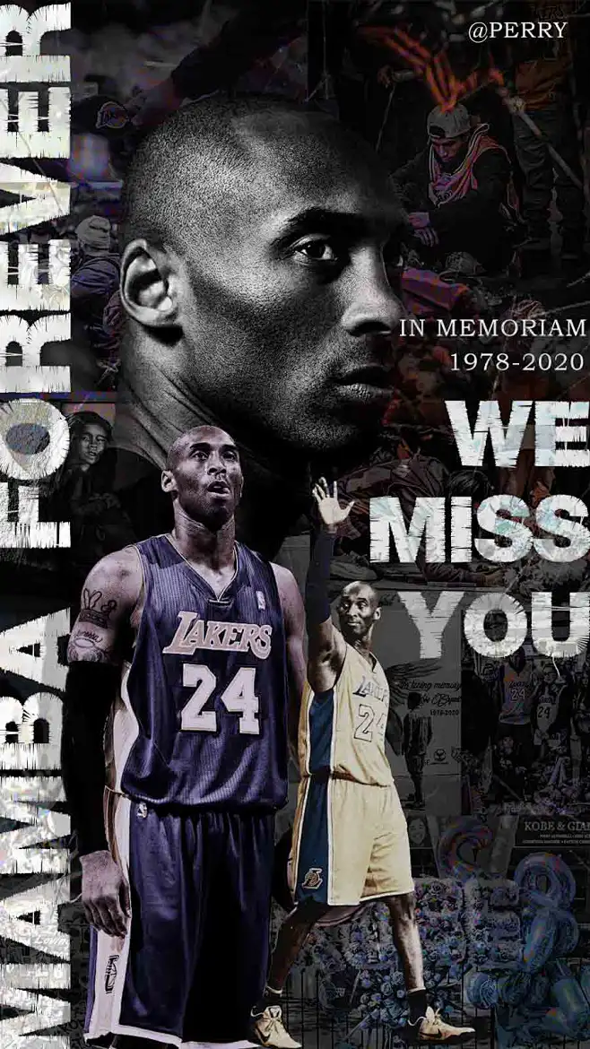 去年为你写了一篇文章，今年为你做一张海报，谢谢你作为偶像指引我前行，mamba never out-花瓣网