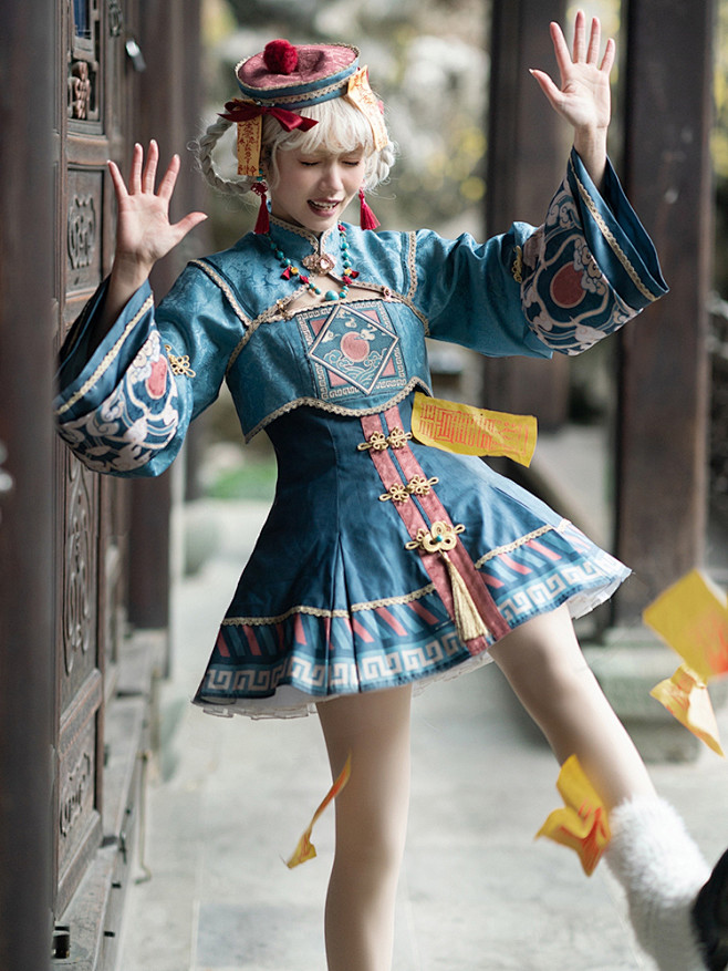 【定金】樱姬lolita原创设计小僵尸洛丽塔正版JSK日常轻lo裙可爱-淘宝网