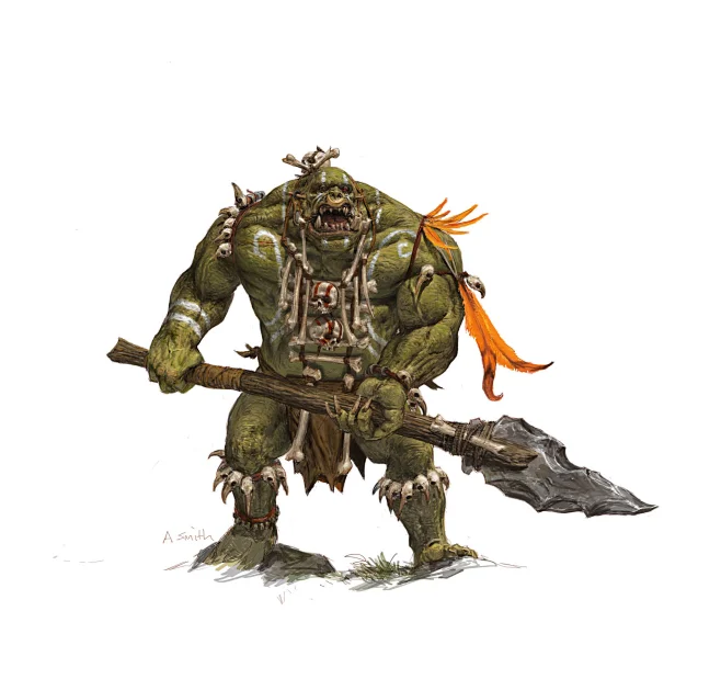 adrian-smith-fw-savage-orc-warrior图片_【欧美画师】Adrian smith图片素材-花瓣网