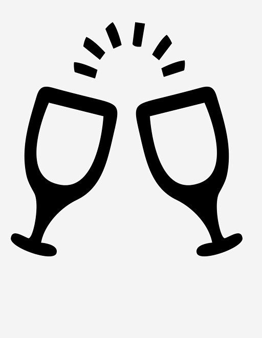 干杯庆祝香槟图标_88ICON https://88icon.com 干杯 庆祝 香槟 香槟杯 碰杯 葡萄酒 酒杯