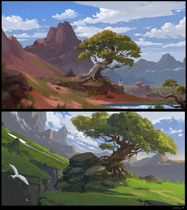 植物原画树原画来自cgbook.cn (382)-花瓣网