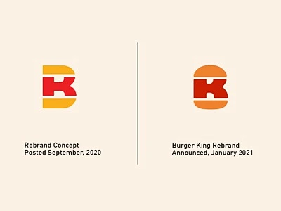 BK Rebrand branding design branding and identity monogram logo monogram ...
