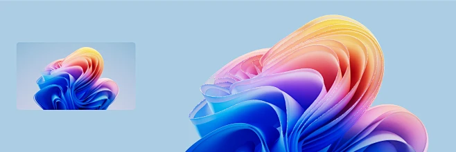 Microsoft wallpaper abstract 3D design bloom ILLUSTRATION color ...