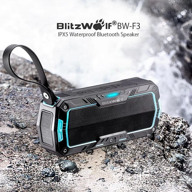 Amazon.com: BlitzWolf Portable Bluetooth Speakers Waterproof 10W ...