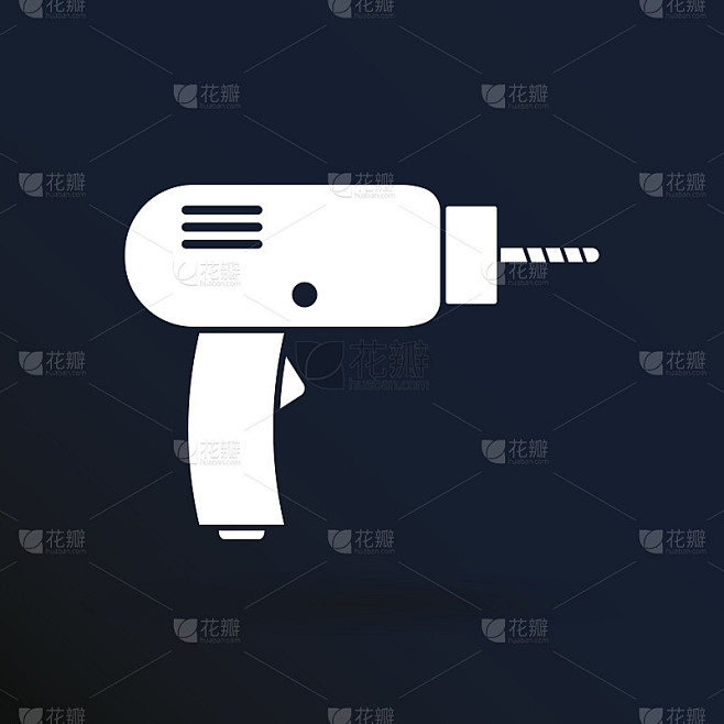 钻头图标电动工具矢量手符号手册