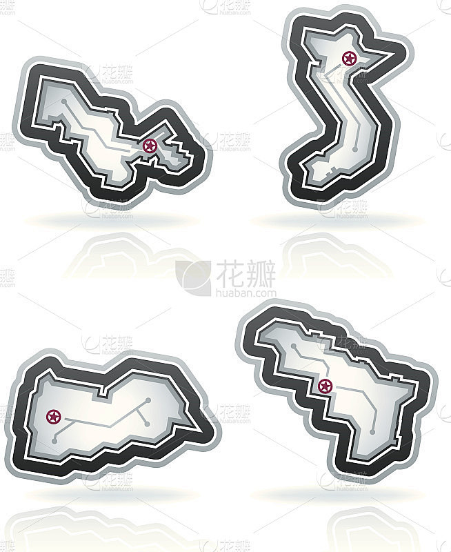 简单的国家图标