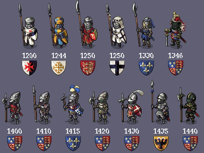 奥地利像素画师Cyangmou作品欣赏 – 教你画像素画-花瓣网