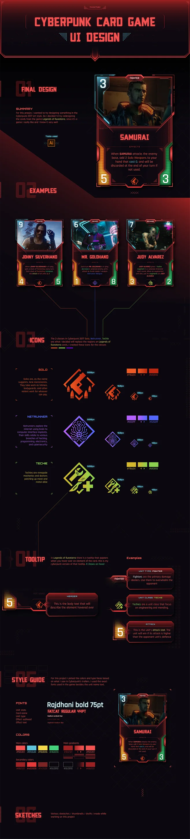Cyberpunk 2077 Card Game UI Design : This is a personal project where I ...