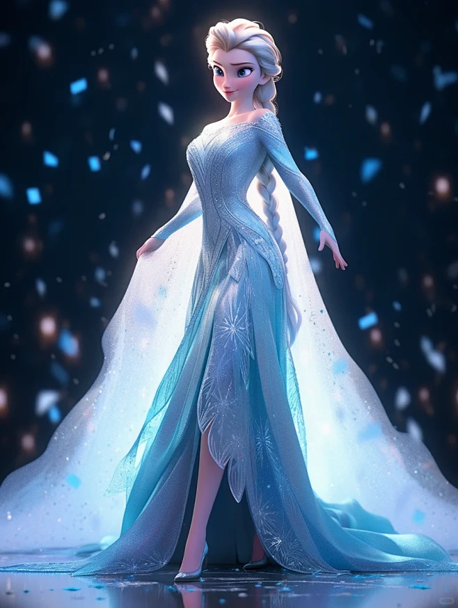 AIGC-迪士尼冰雪女王-Elsa