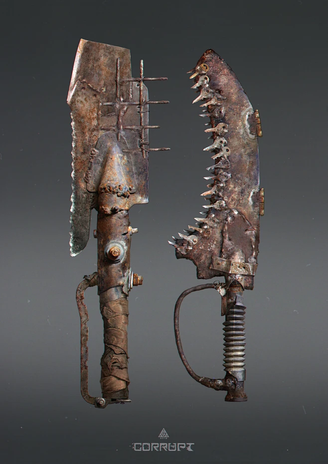 Post apocalyptic melee weapons, Anton Kuhtitskiy : Hi guys! I created ...