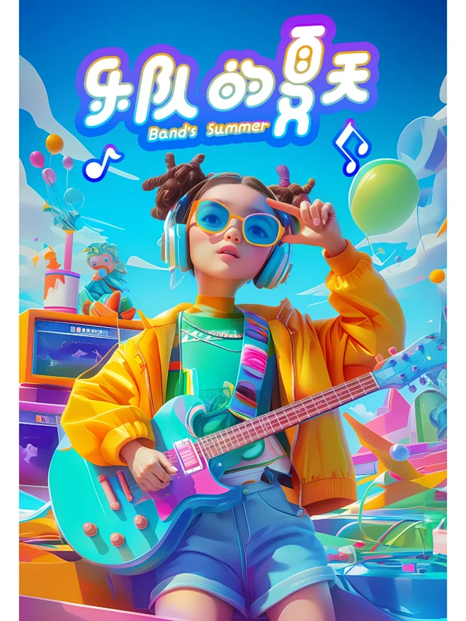 【AIGC】MJ运营海报尝试，拿捏！-花瓣网