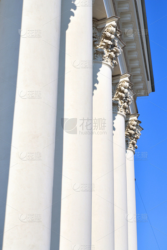 三位一体,柱子,垂直画幅,东正教,彩色图片,寺庙,无人,建筑外部,户外