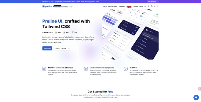 Preline UI - Tailwind CSS components library-花瓣网