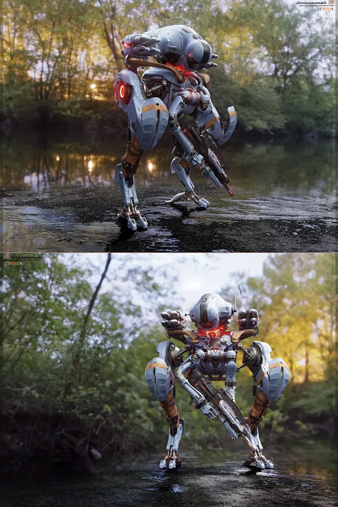 异象-然年糕blender概念设计网络班（载具和机甲类）往期同学作业-黄金画集-微元素 - Element3ds.com!-花瓣网