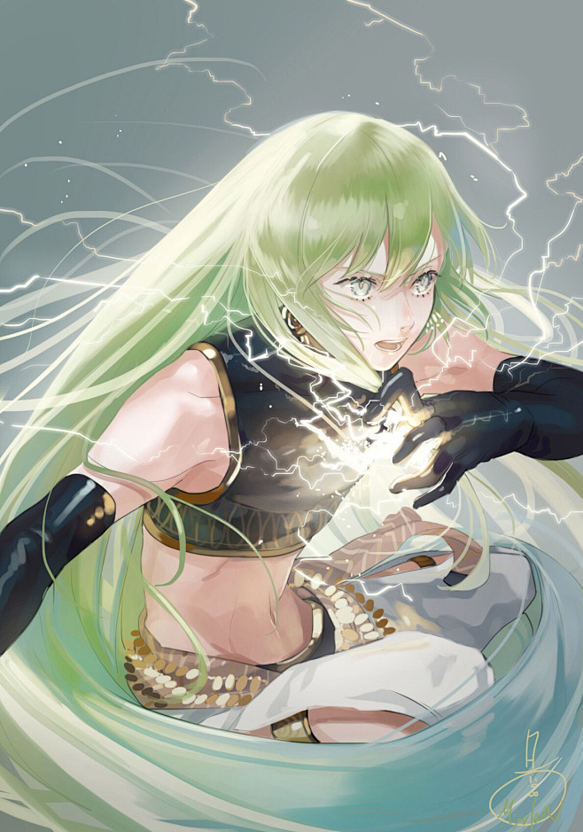 恩奇都 FGO P站画师：水溜鳥