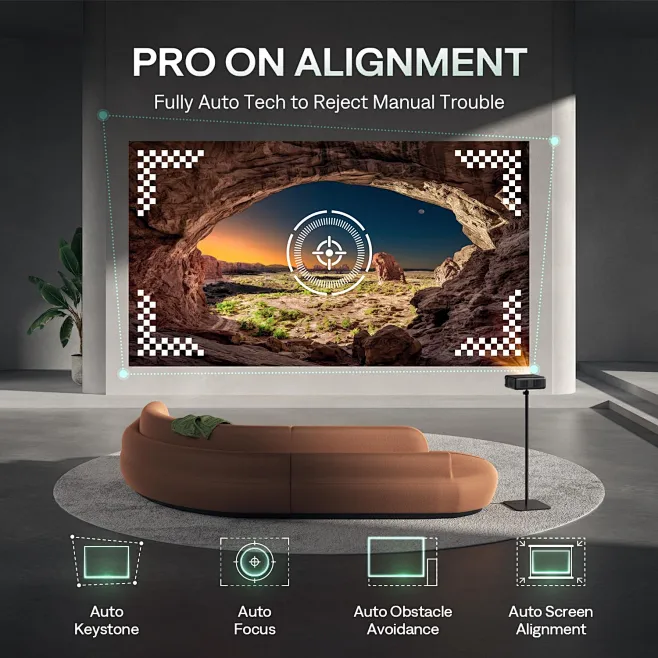 Amazon.com: Aurzen EAZZE D1 Pro Smart Projector with WiFi and Bluetooth ...