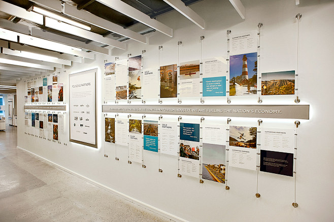 partner wall Office Branding Office Design recognition display partner ...