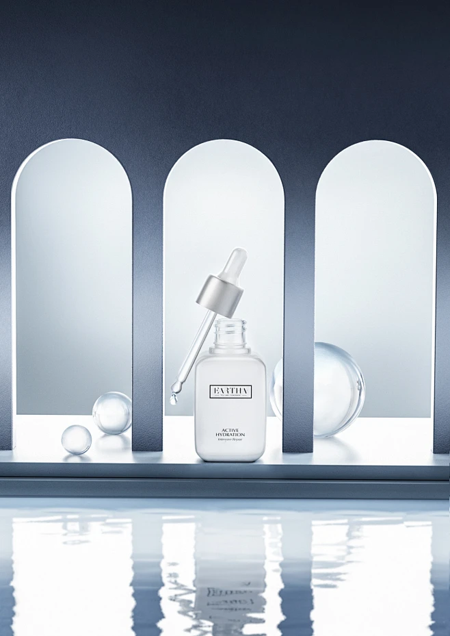 化妆品场景渲染_RX苦海_三维/C4D图片-致设计-花瓣网