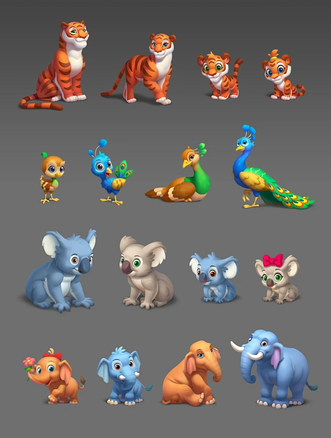 Characters, Playrix Games : Characters by Playrix Games on ArtStation.-花瓣网