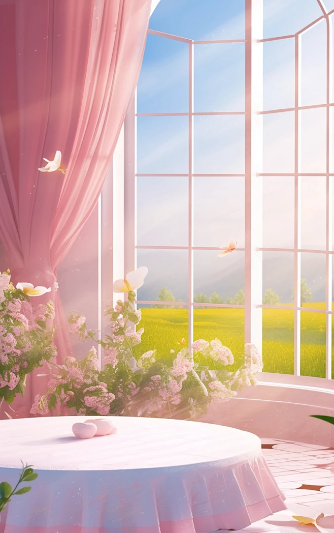 3d frame of princess home decor, in the style of lush landscape ...