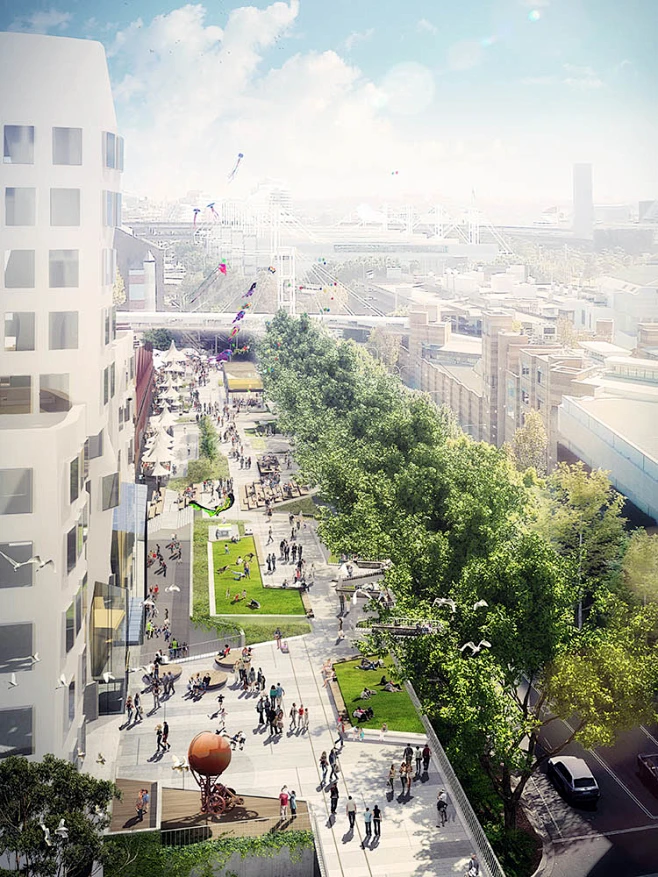 Public Realm Yagan Square, Perth City Link The Goods Line Buluk Park ...