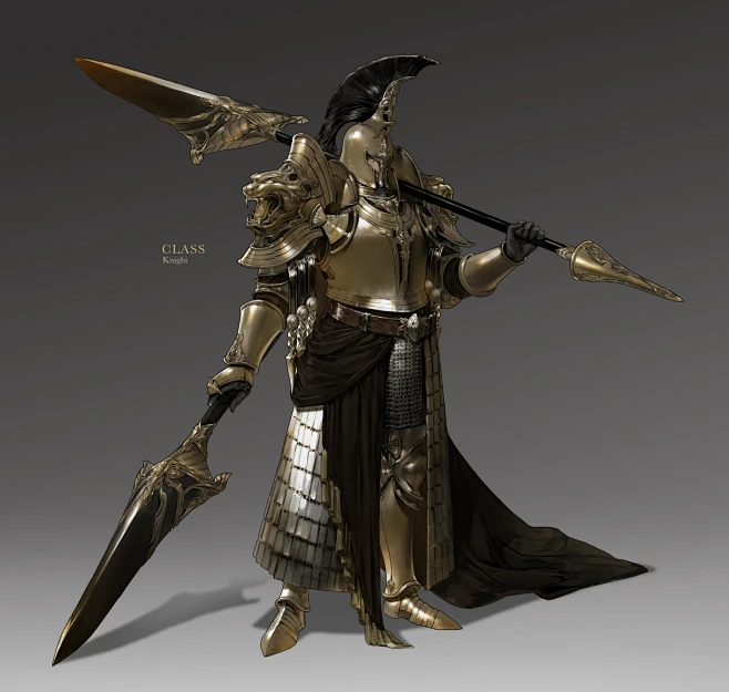 Knight (concept art sheet)-花瓣网