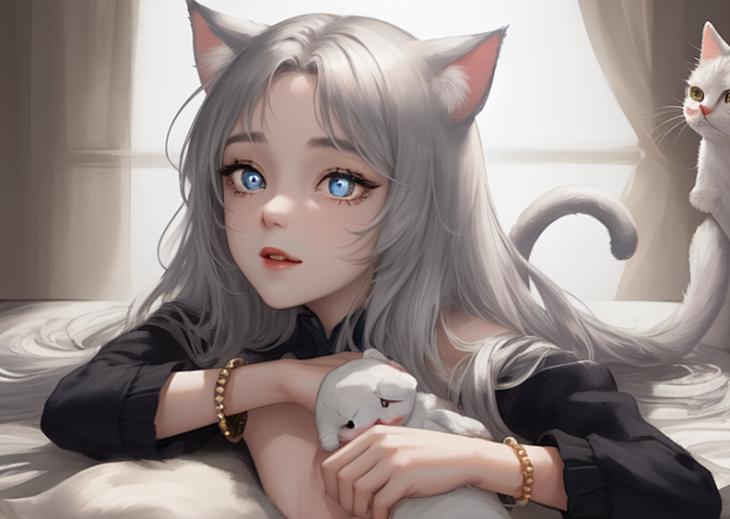 AI绘画-猫耳少女-3-30 (5)