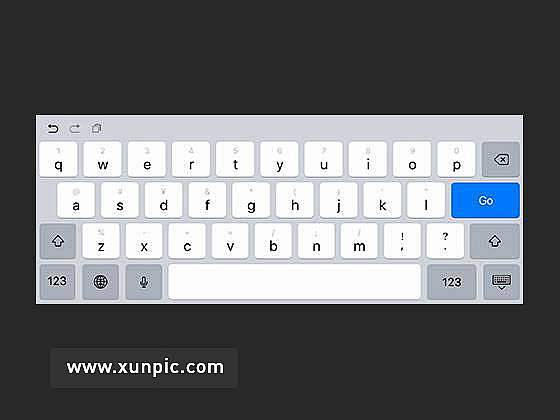 iOS 11 iPad 键盘 UI设计