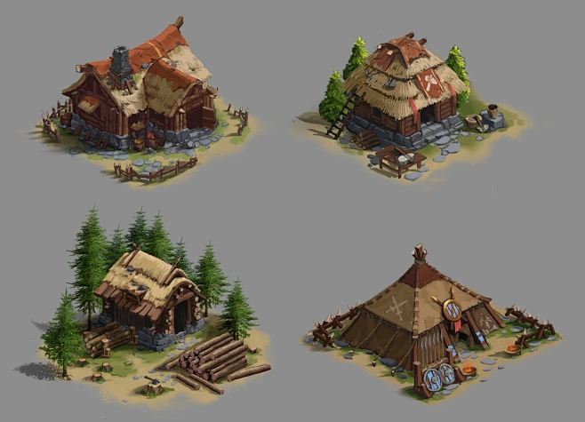 SLG单体建筑设定-花瓣网