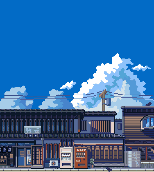 Japanese City Game Assets by GuttyKreum : 116 static tiles + 8 ...