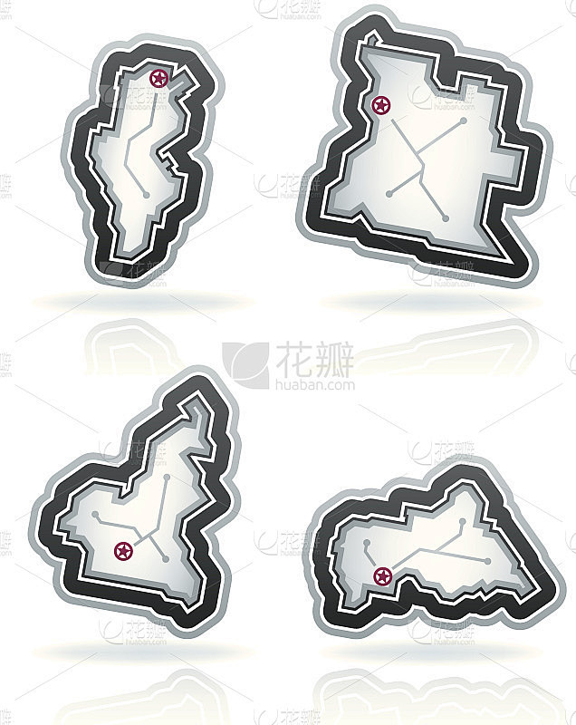 简单的国家图标