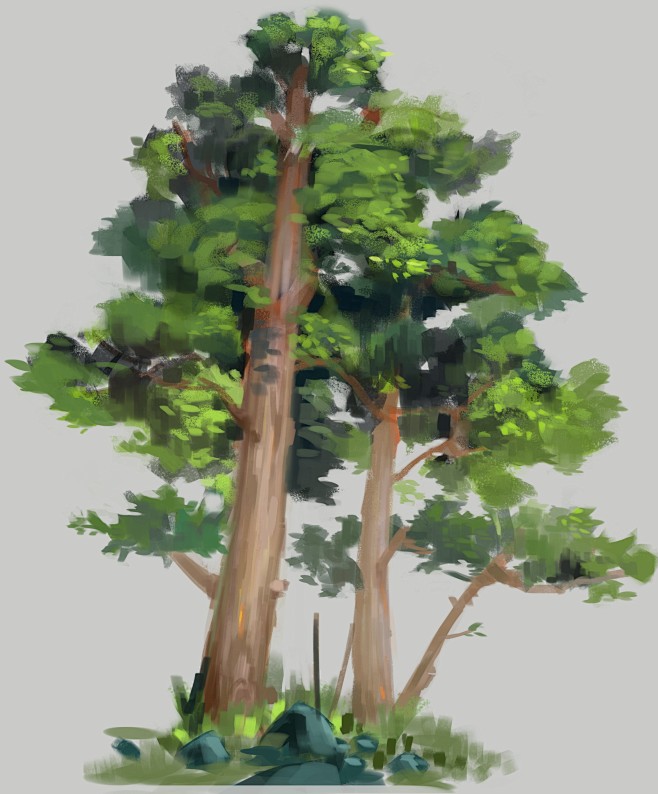 植物原画树原画来自cgbook.cn (1563)