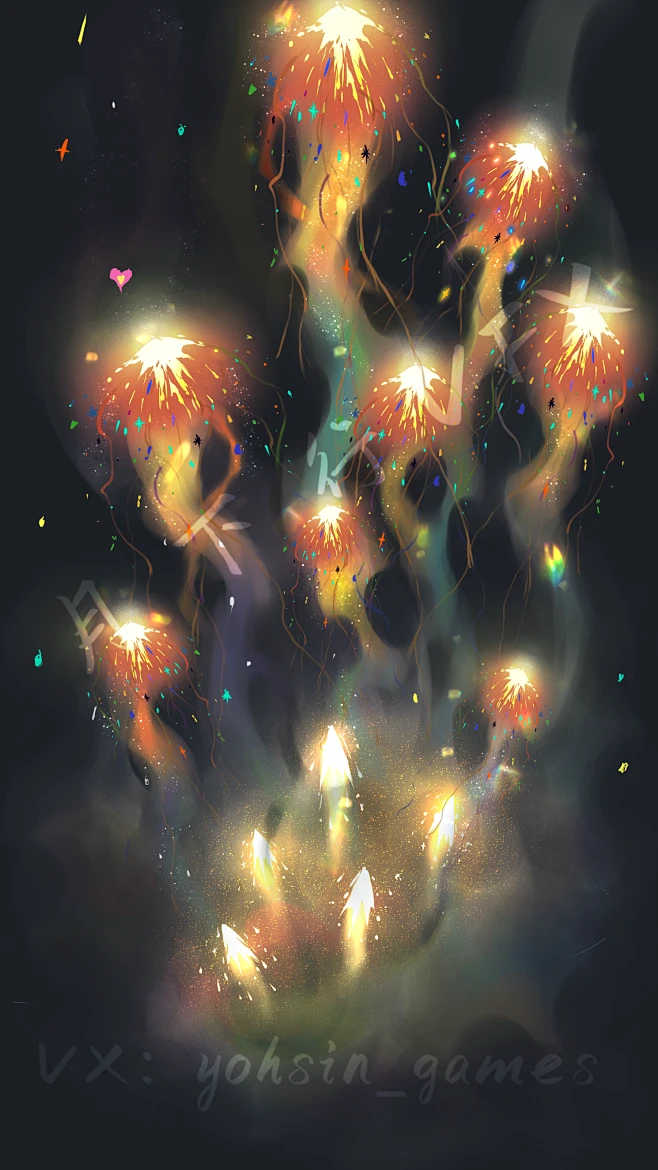 再一起 看烟花-游戏特效原创作品-Magesbox-花瓣网
