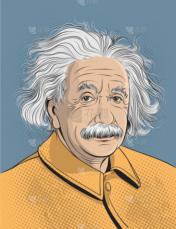 肖像,爱因斯坦,可爱的,名声,科学家,艺术品,剪贴画,讲师,物理学,复古