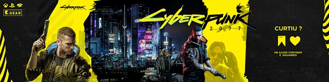 CyberPunk 2077 - Banner Digital for Instagram - @shroederdesigner-花瓣网