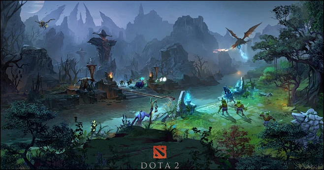 DOTA2 River-花瓣网