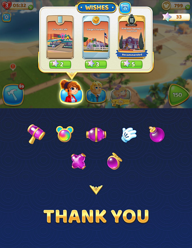 Game UI Art Deco Style