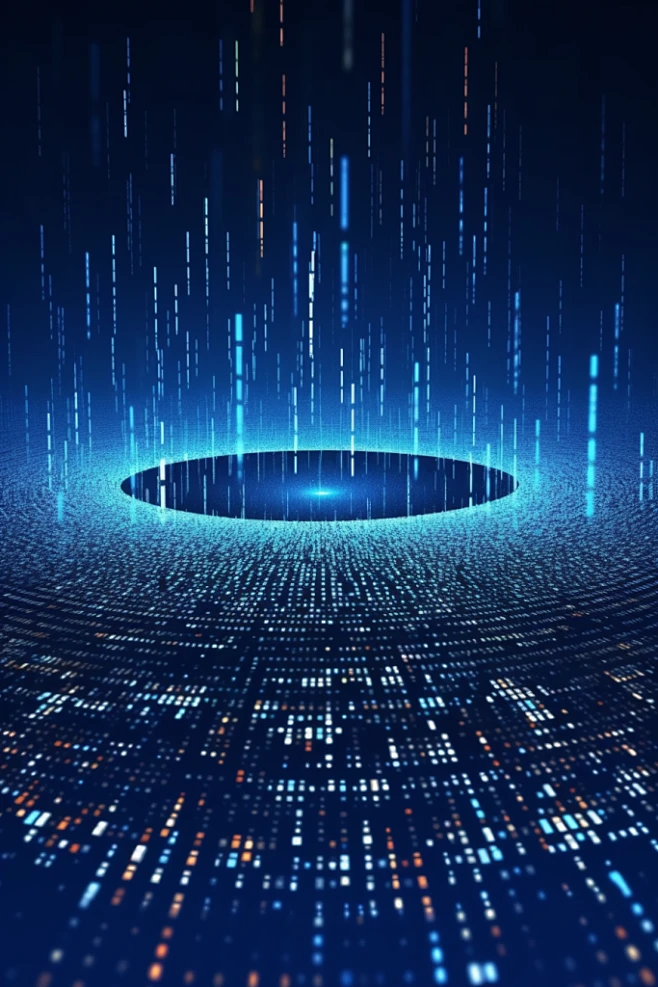 深蓝色科技抽象流数据流科技风背景图-花瓣网