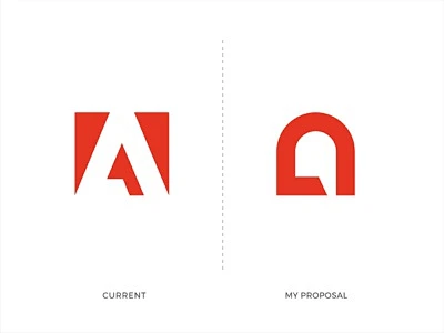 Adobe - Logo Redesign Concept. logo inspirations logotype clean design ...