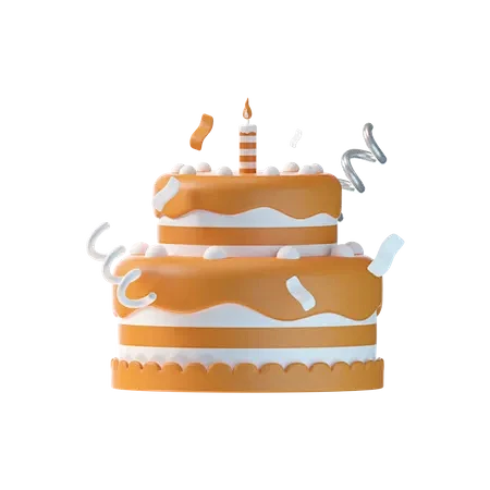 Birthday Cake 3D Icon-花瓣网