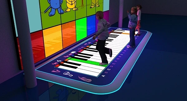 science museum. Interactive piano fao large format by Israel Antunez ...