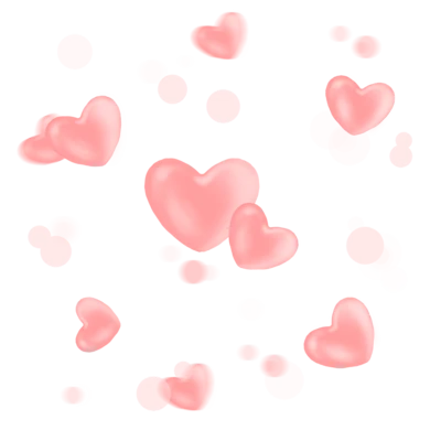 【米图网-52mitu.com】520 爱心 漂浮元素 粉色 手绘 情人节 立体 3D卡通可爱电商母婴生日节日庆典装饰-花瓣网