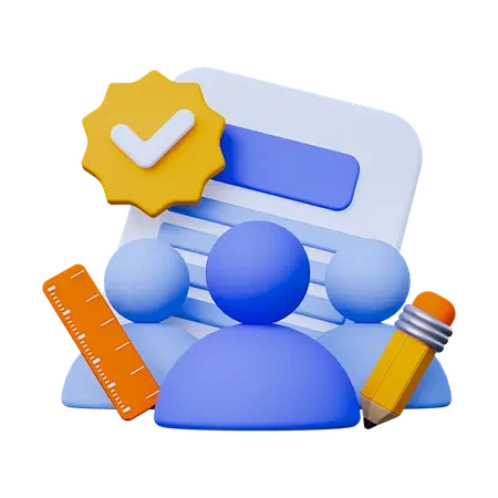 Group Assignments 3D Icon-花瓣网