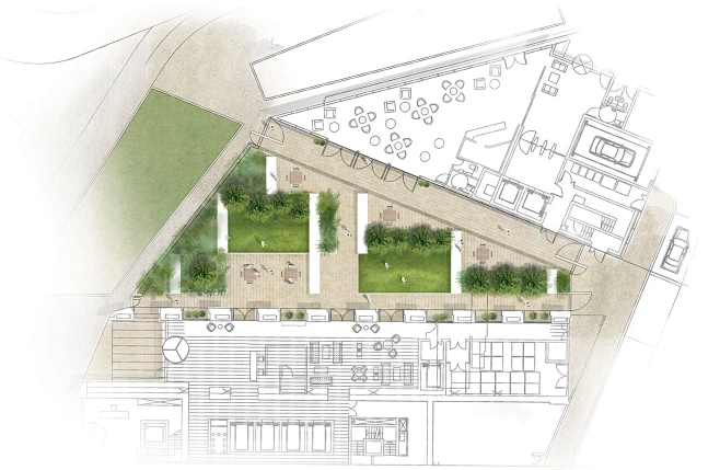 Landscape Architecture Urban Design masterplanning photoshop Render ...